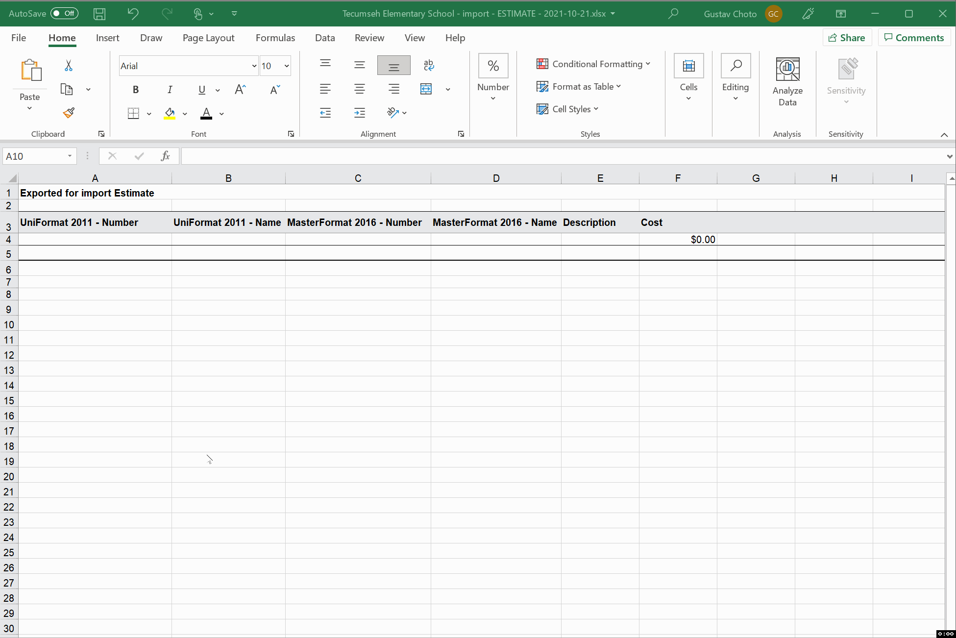 Join Spreadsheet Import Template